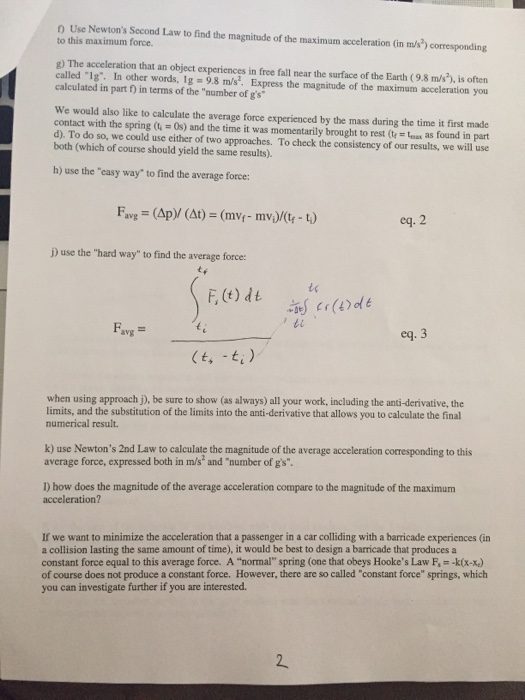 Solved Bluebook Question I) The Impulse-Momentum Theorem As | Chegg.com