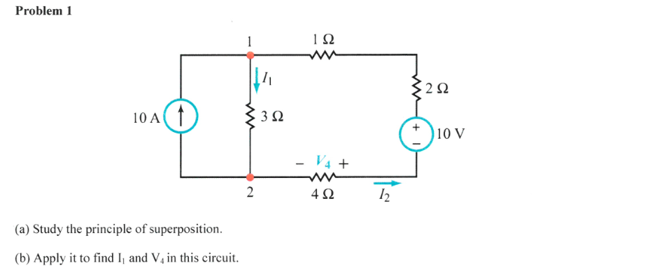 Solved Study the principle of superposition. Apply it to | Chegg.com