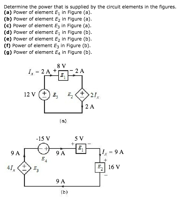 Solved Determine the power that is supplied by the circuit | Chegg.com