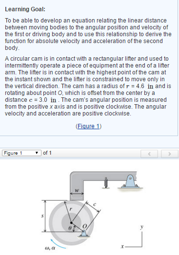 Part A Find the linear velocity of the lifter with | Chegg.com