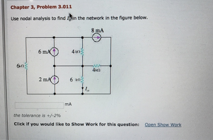 Solved Find Vo in the network in the figure using mesh | Chegg.com
