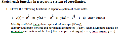 Solved Sketch each function in a separate system of | Chegg.com