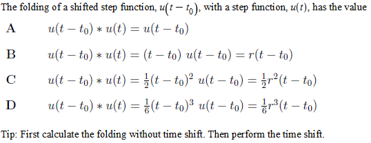 Solved The folding of a shifted step function, u(t - t_0), | Chegg.com
