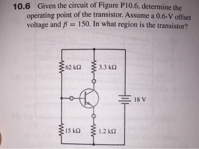 Solved Given the circuit of Figure P10.6, determine the | Chegg.com