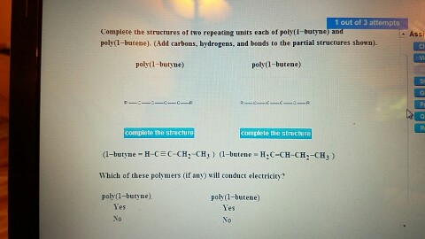 Solved Complete the structures or two repeating units each | Chegg.com