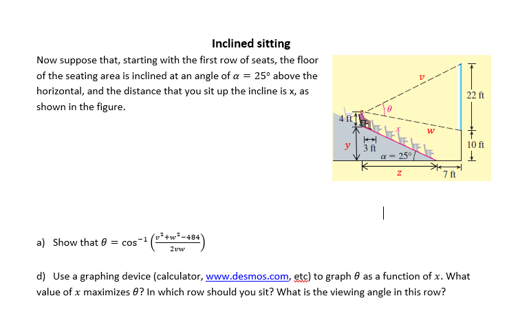 Inclined sitting Now suppose that, starting with the | Chegg.com