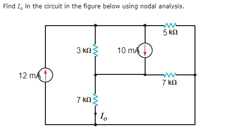 Solved Find Io in the circuit in the figure below using | Chegg.com