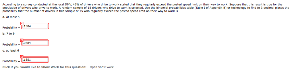 Solved According to a survey conducted at the local DMV, 46% | Chegg.com