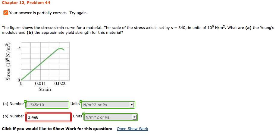 Solved Your answer is partially correct. Try again. The | Chegg.com