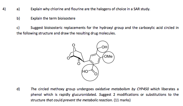 Solved 4) a Explain why chlorine and flourine are the | Chegg.com