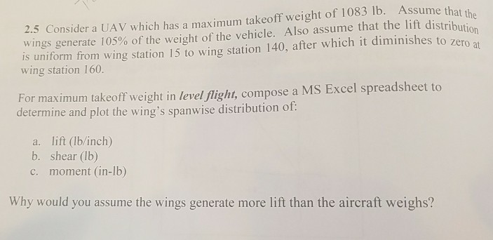 Solved Consider a UAV which has a maximum takeoff weight of | Chegg.com