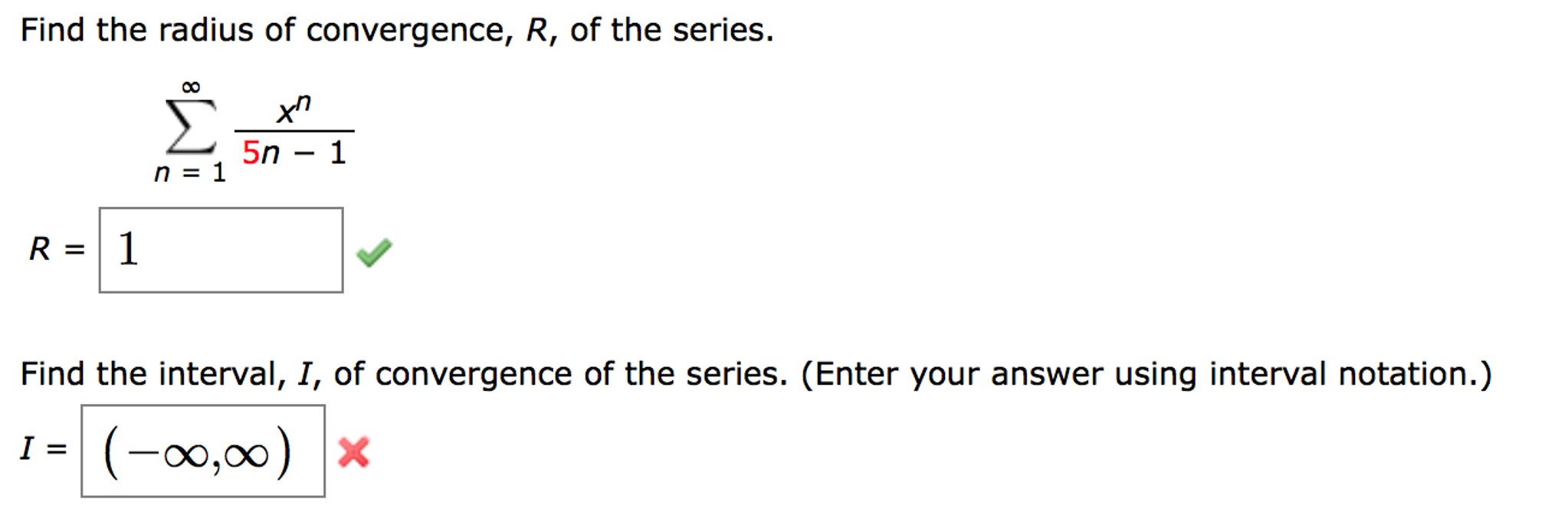 Solved Find the radius of convergence, R, of the series. | Chegg.com