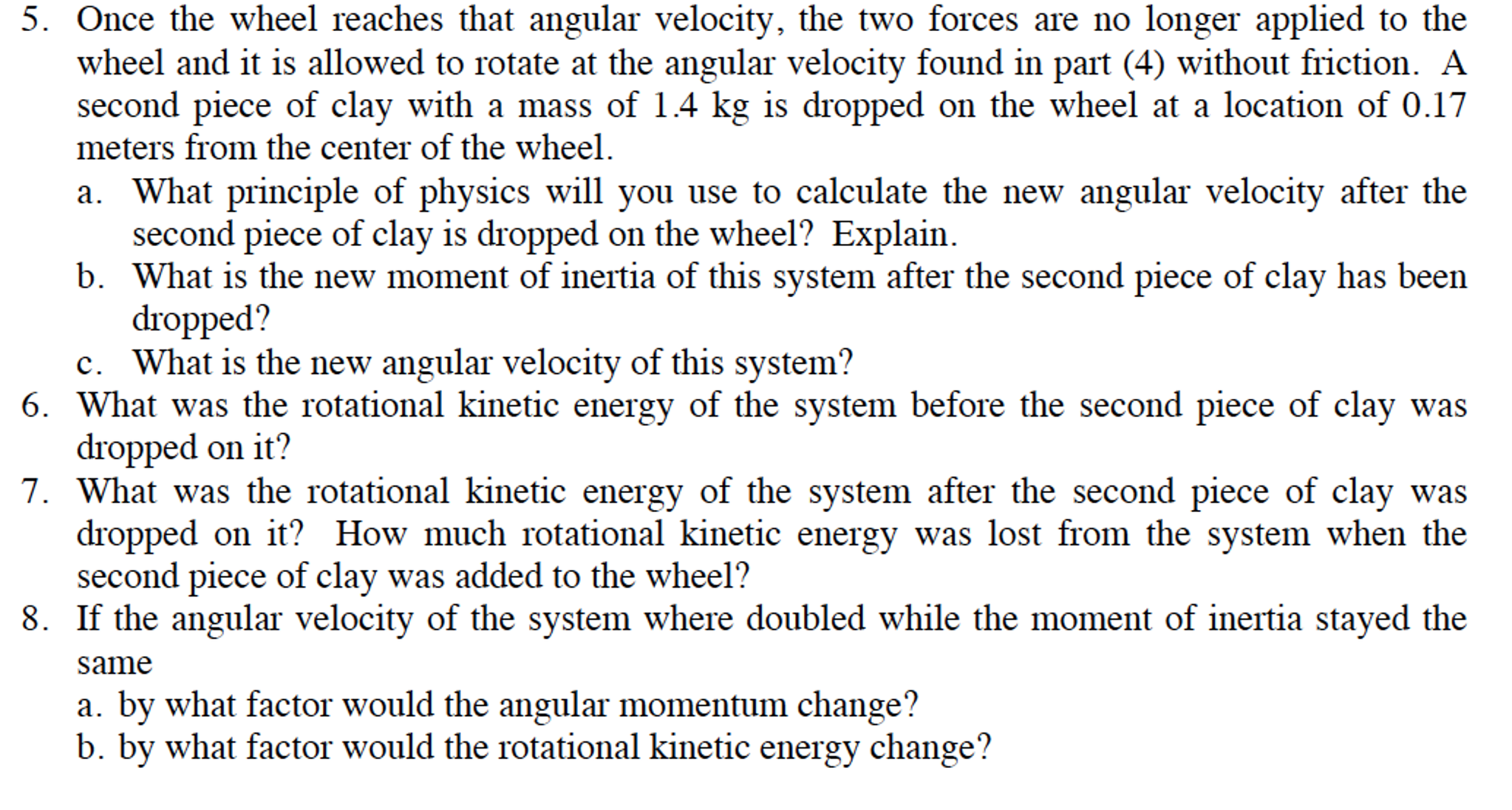 Once the wheel reaches that angular velocity, the two | Chegg.com