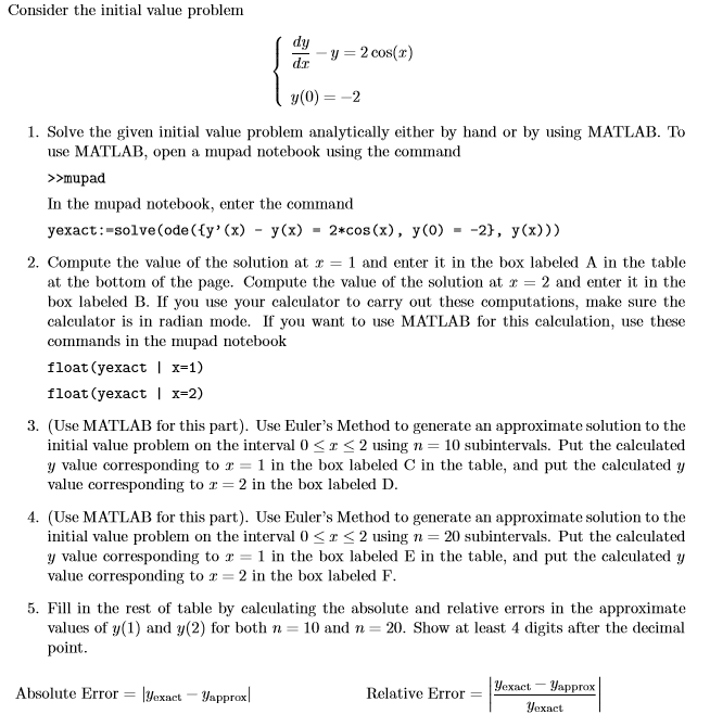 Solved Please Show How To Solve This By Using Matlab Or By