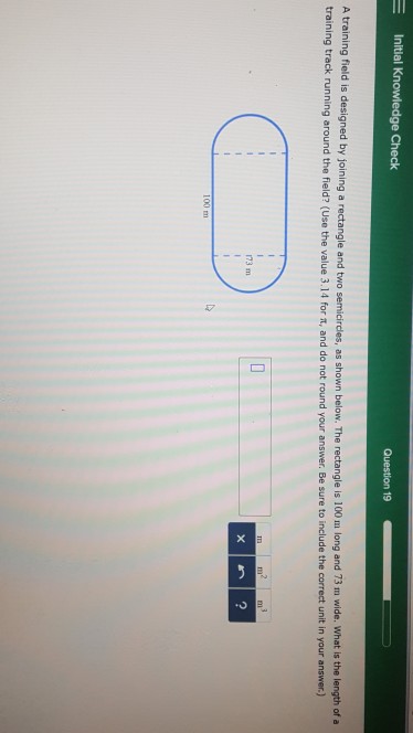 Solved Initial Knowledge Check Question 19 training field is | Chegg.com