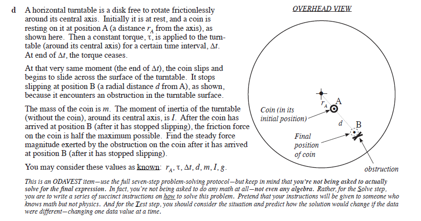 Solved A horizontal turntable is a disk free to rotate | Chegg.com