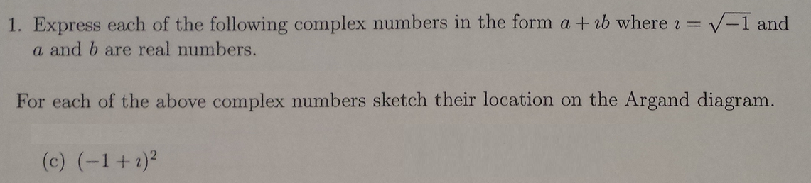 Solved Express each of the following complex numbers in the | Chegg.com