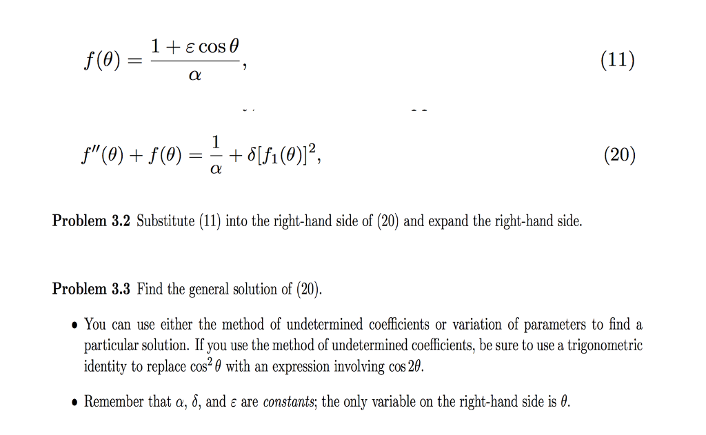 Solved F(theta) = 1 + epsilon theta/alpha f'(theta) + | Chegg.com