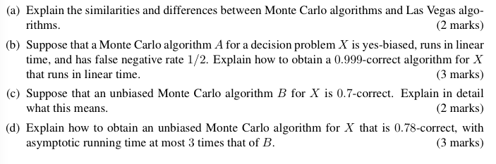 Solved (a) Explain the similarities and differences between | Chegg.com
