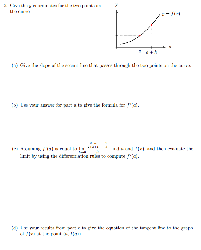 Solved Give the y-coordinates for the two points on the | Chegg.com
