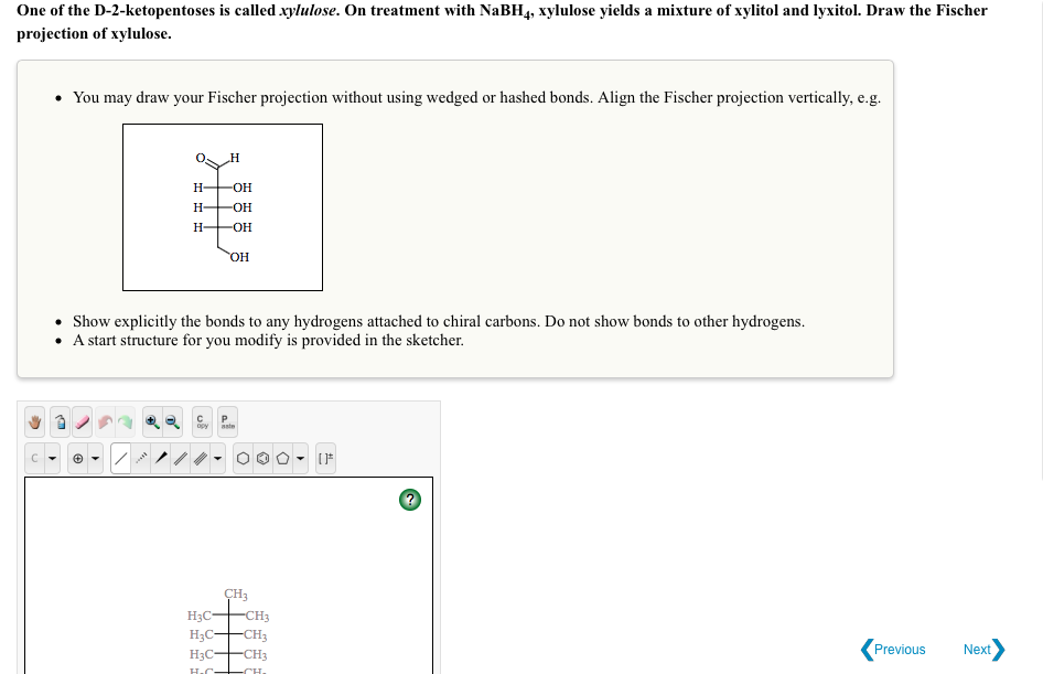 Solved One of the D-2-ketopentoses is called xylulose. On | Chegg.com