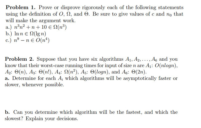 Solved Prove or disprove rigorously each of the following | Chegg.com