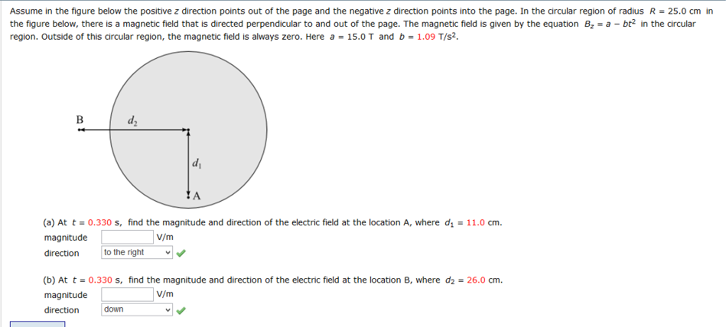 Solved Assume in the figure below the positive z direction | Chegg.com