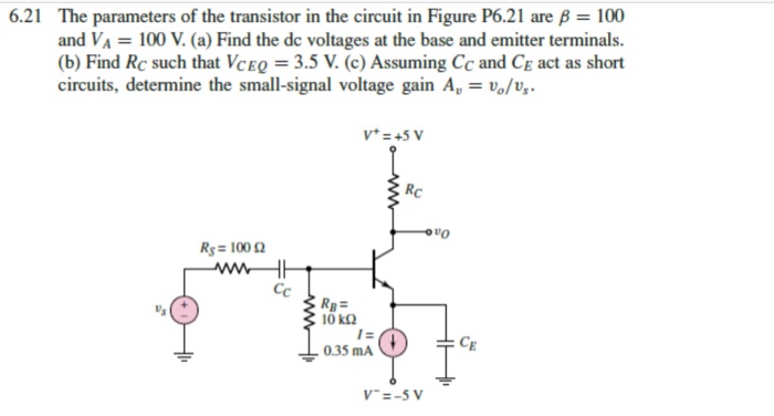 Solved 6.19 Consider the circuit shown in Figure P6.19 where | Chegg.com