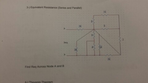 Solved 3-) Equivalent Resistance (Series and Parallel) Find | Chegg.com