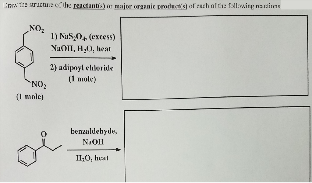 Solved Draw the structure of the reactant(s) or major | Chegg.com