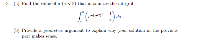 Solved (a) Find the value of a (a