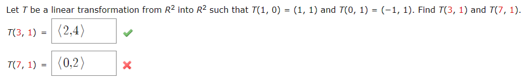 Solved Let T be a linear transformation from R2 into R2 such | Chegg.com