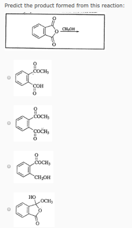 Solved Predict the product formed from this reaction: -CHOH. | Chegg.com