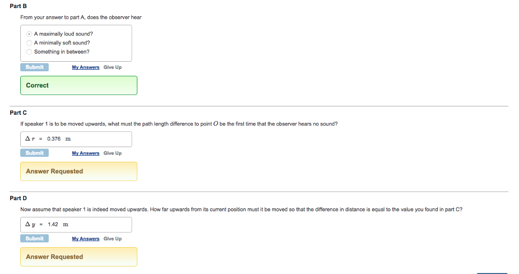 Solved Two-Source Interference I Two loudspeakers are placed | Chegg.com