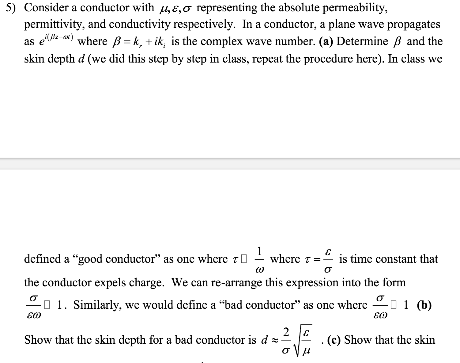 Solved 6)(a) Calculate the reflection coefficient r at | Chegg.com