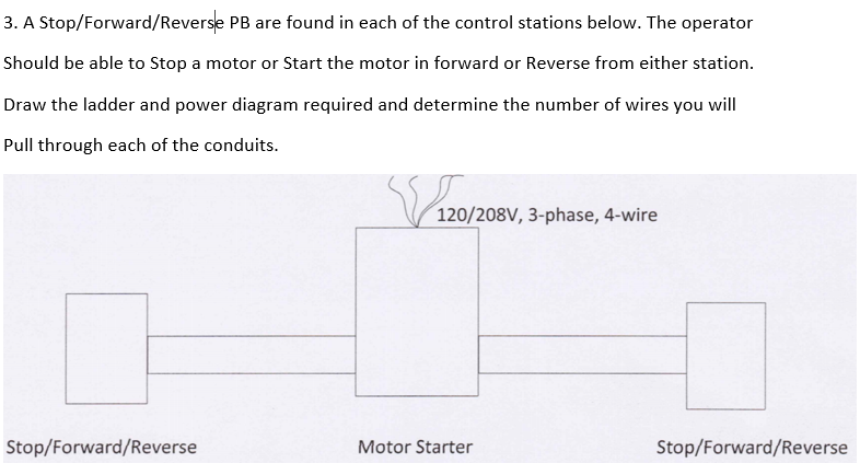 Solved 3. A Stop/Forward/Reverse PB are found in each of the | Chegg.com