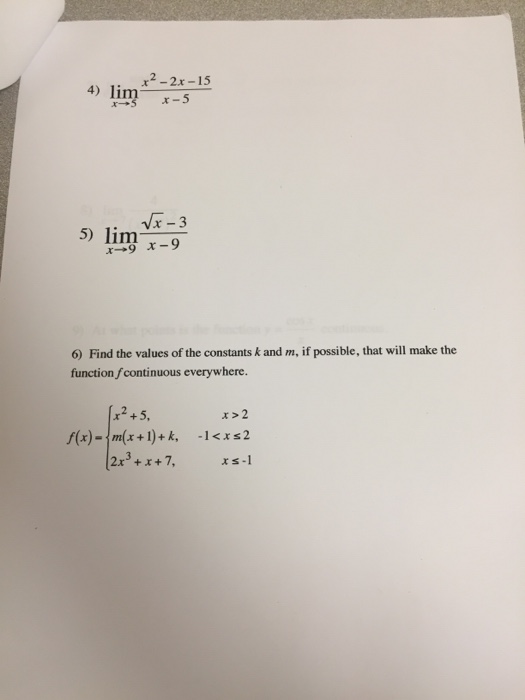 Solved 1) Use the definition of a limit to prove lim(x+1)-5. | Chegg.com