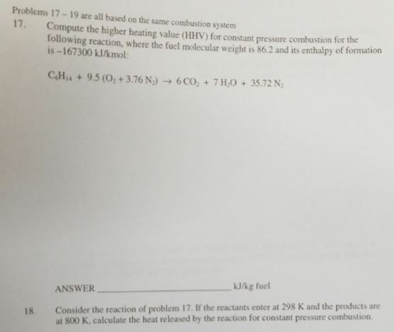 Solved Problems 17 19 Are All Based On The Same Combustion Chegg solved-problems-17-19-are-all-based-on-the-same-combustion-chegg