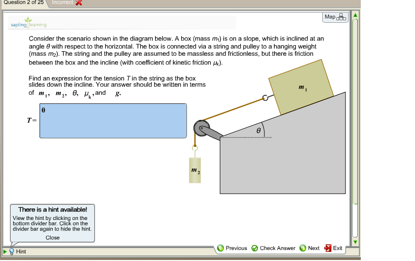 Weights And Pulley On An Incline Physics Problem