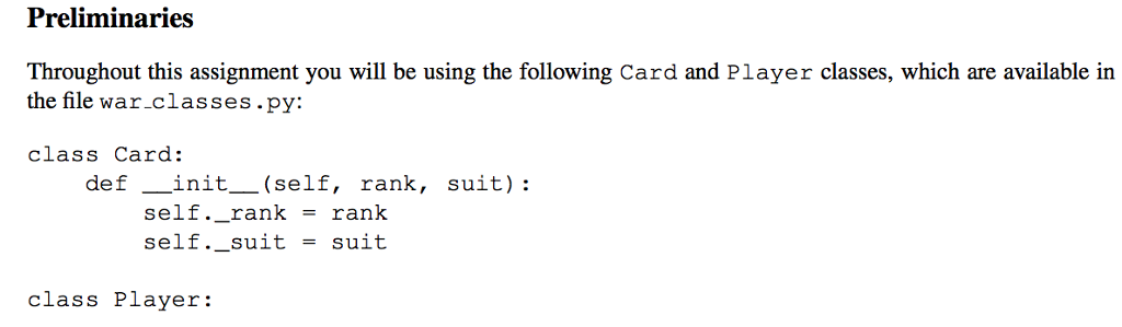 Solved Preliminaries Throughout this assignment you will be | Chegg.com