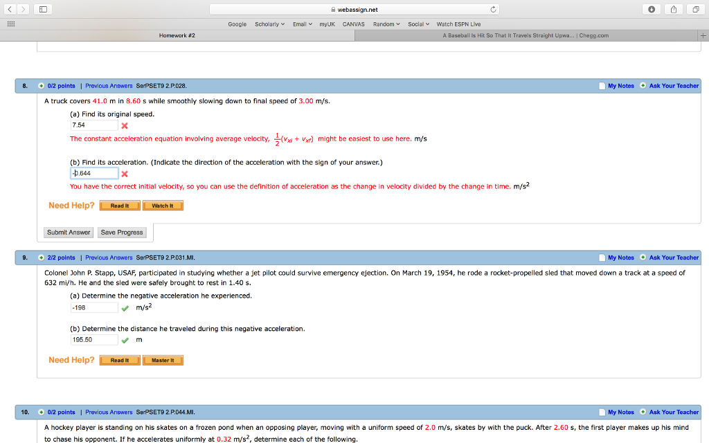 Solved A truck covers 41.0 m in 8.60 s while smoothly | Chegg.com