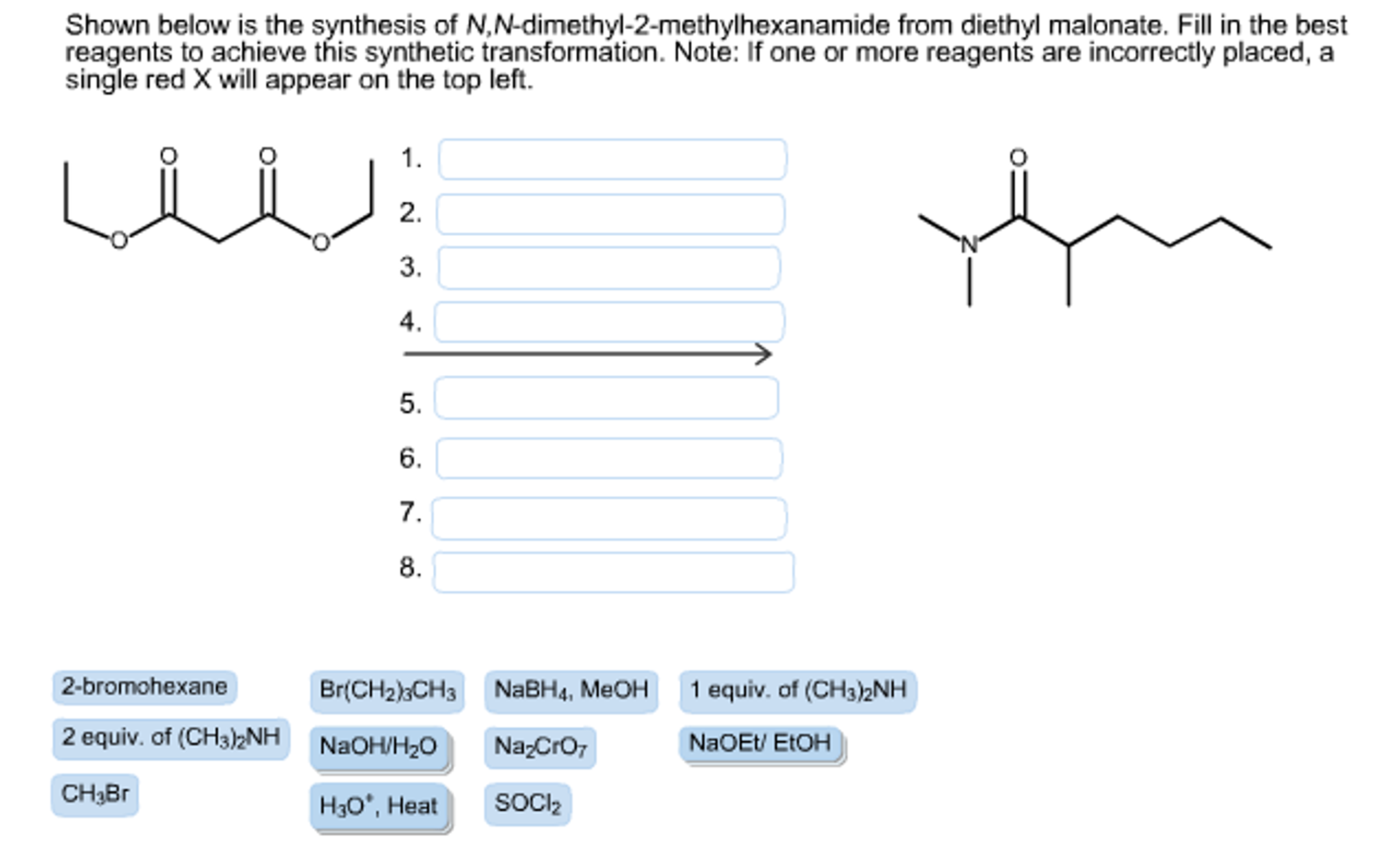 Solved Shown below is the synthesis of | Chegg.com