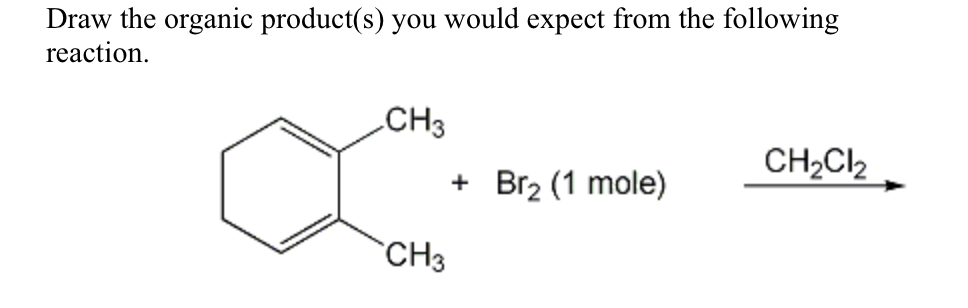 Solved Draw the organic product(s) you would expect from the | Chegg.com