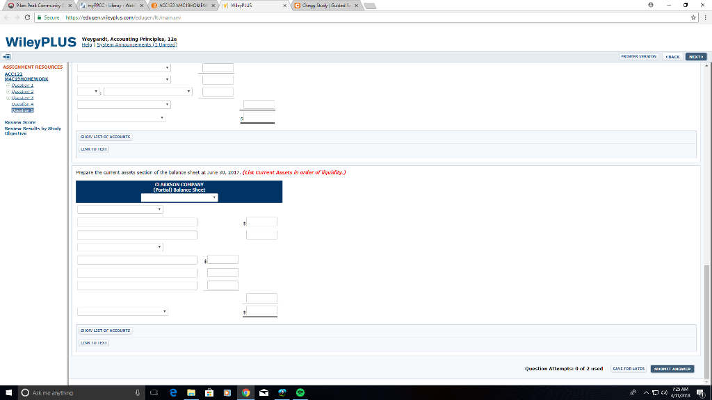 Solved CSecure https Weygandt, Accounting Principles, 12e NT | Chegg.com