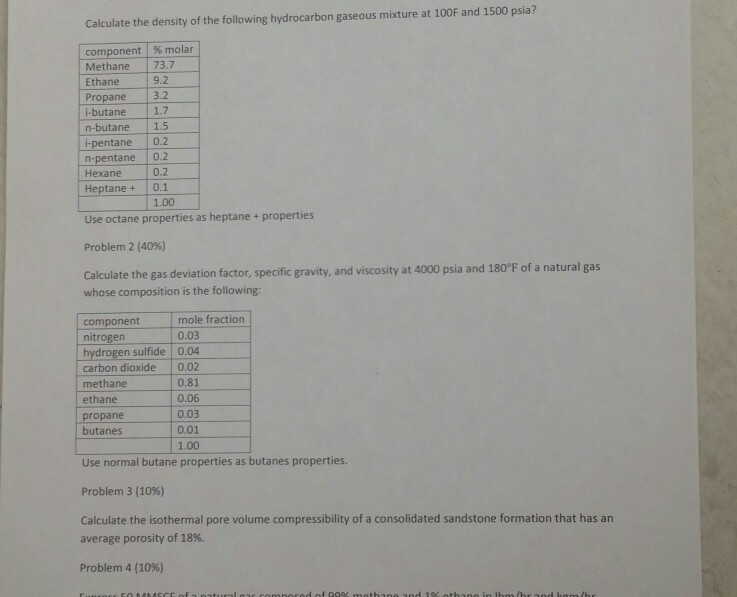Solved Calculate the density of the following hydrocarbon | Chegg.com