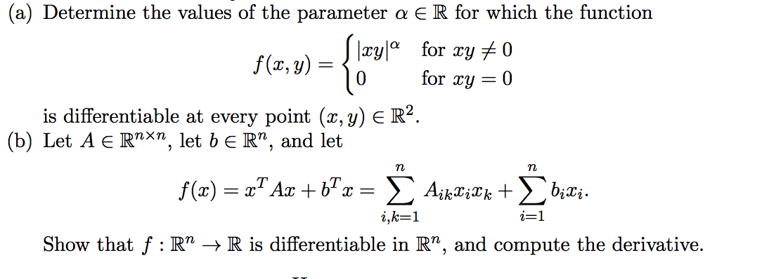 Solved (a) Determine the values of the parameter ? ? R for | Chegg.com