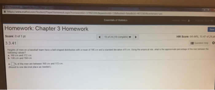 Solved https//www.mathxl Acom/Student/PlayerHomework. as | Chegg.com