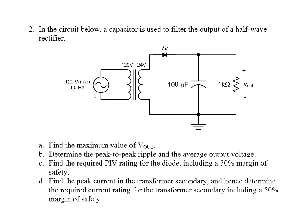 Solved 2. In the circuit below, a capacitor is used to | Chegg.com