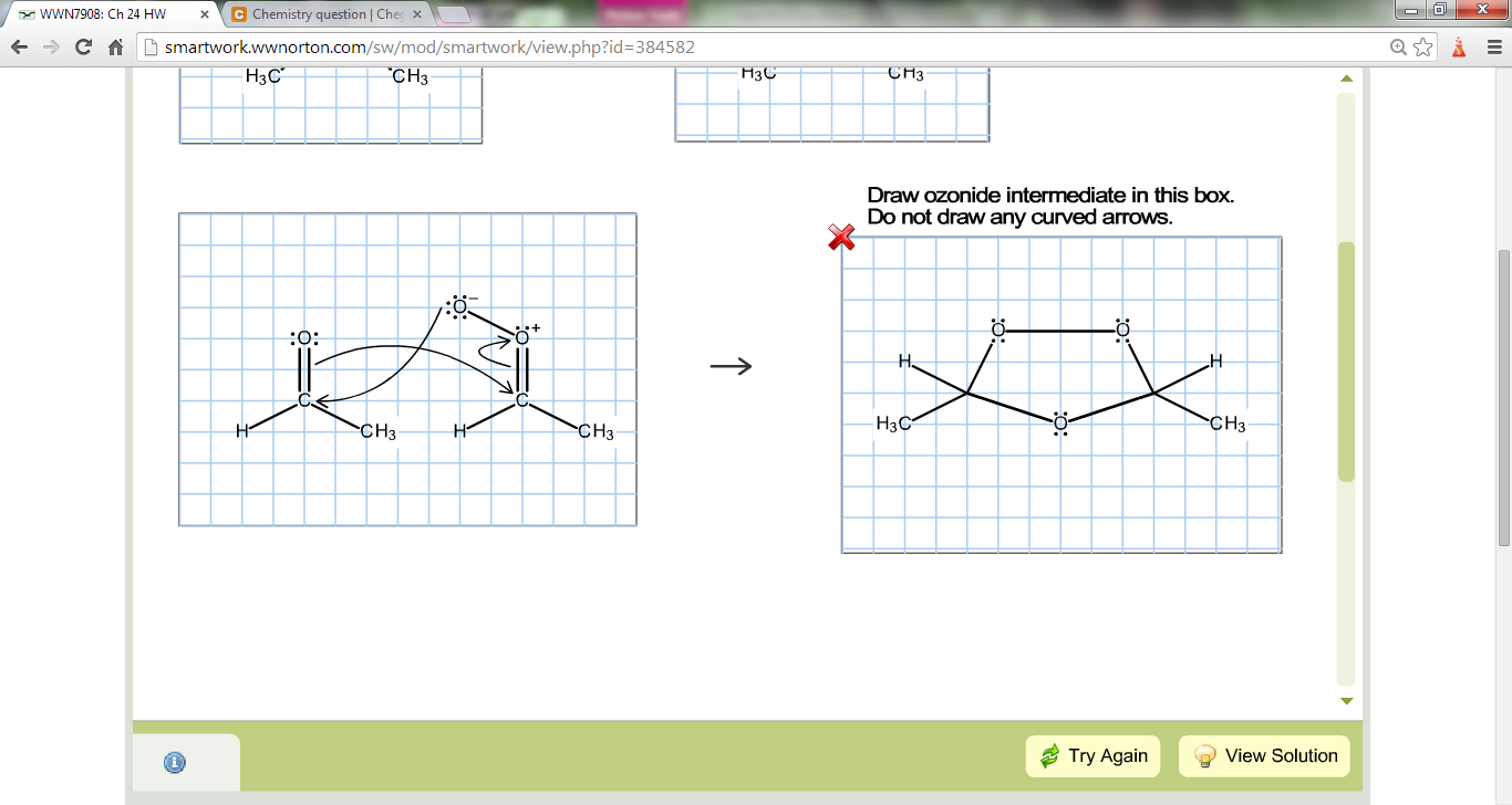 What ozonide intermediate would form below? | Chegg.com