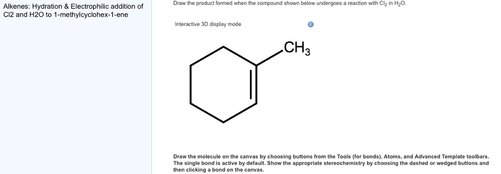 Solved Alkenes: Hydration & Electrophilic addition of CI2 | Chegg.com